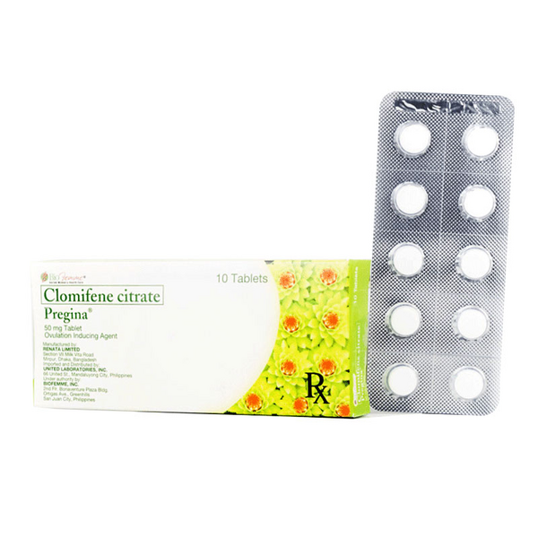 Buy Pregina clomifene citrate 50mg tablet 1's online with MedsGo. Price ...
